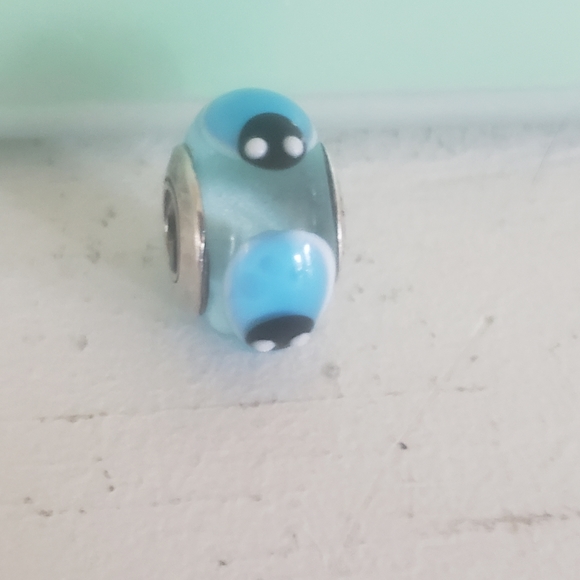 Pandora | Jewelry | Retired Pandora Blue Ladybug Murano Glass Charm ...
